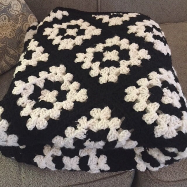 Mable Granny Square Blanket - Etsy