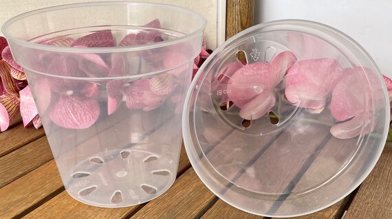 Clear Plastic Pot Virtually Clear Plastic Pot 6 1/8 - Etsy