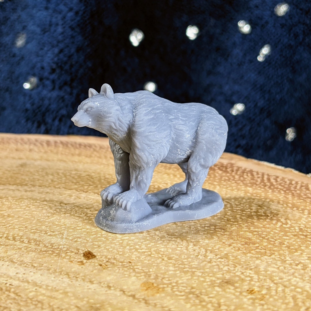 3D Printed Bear Miniature: Tabletop RPG Companion - Etsy