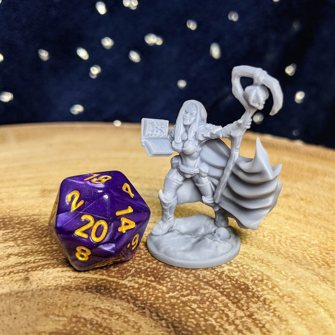 Female Necromancer | 3D Printed Resin Miniature | Great for Tabletop ...
