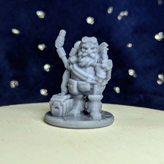 Dwarven Artificer / Mechanic 3D Printed Resin Engineer - Etsy UK