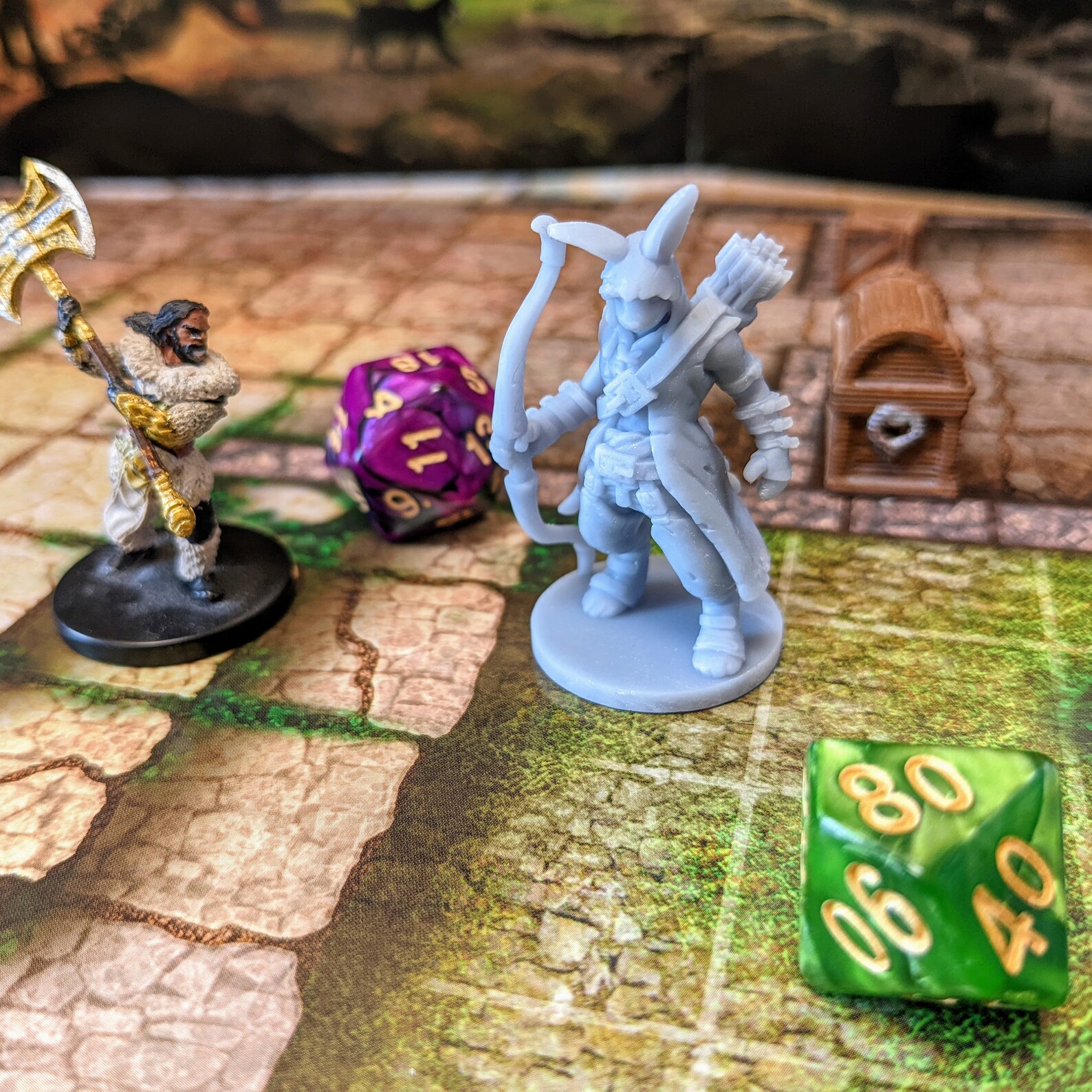 Rabbitfolk Archer Miniature 3D Printed Tabletop Ranger - Etsy