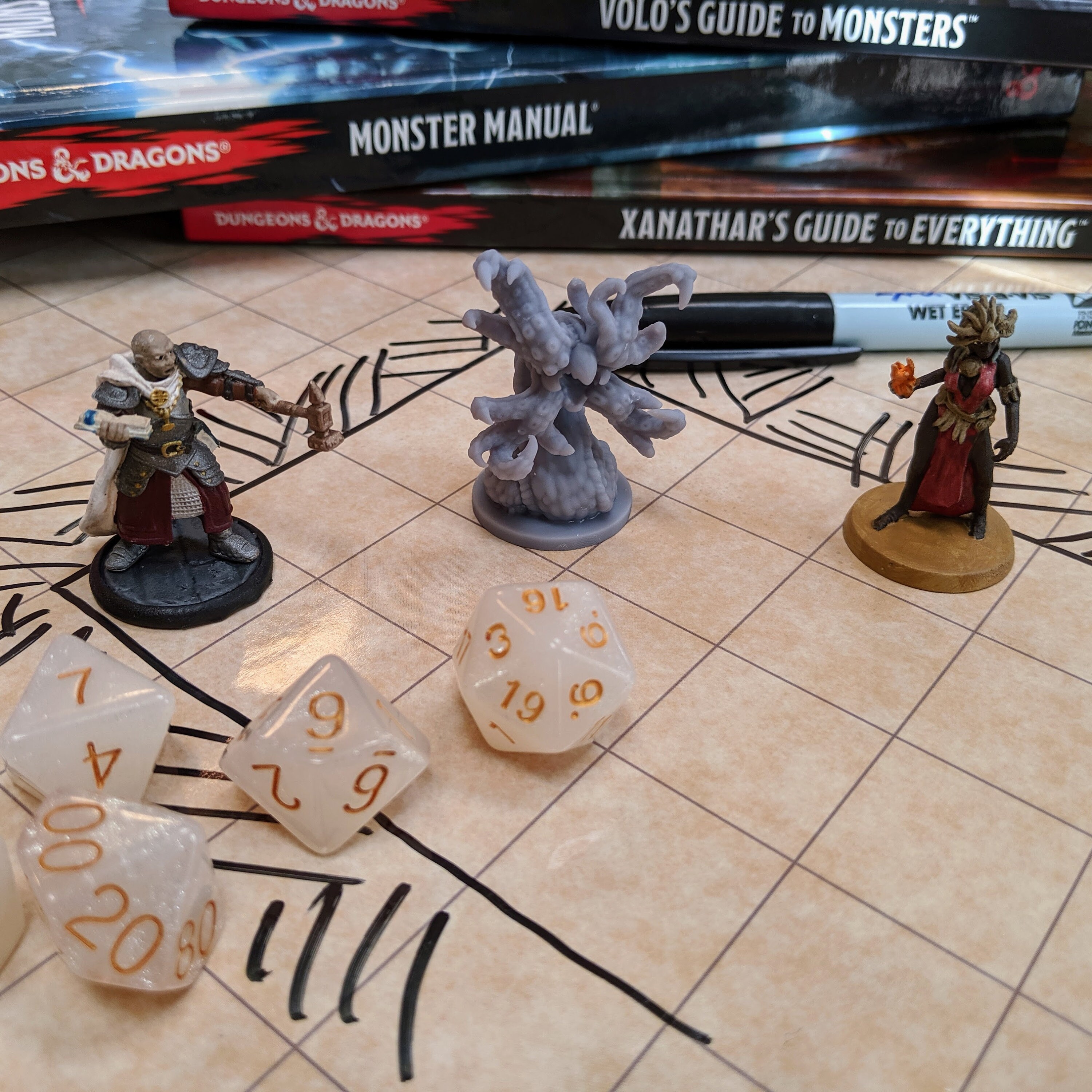 Grick Miniature 3D Printed Tabletop Monster Great for D&D | Etsy