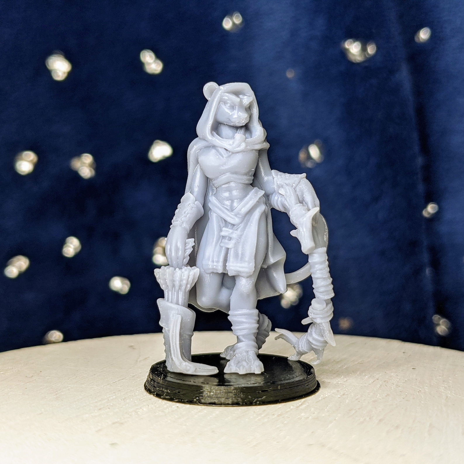 Catfolk Ranger Miniature 3D Resin Printed RPG Tabaxi - Etsy