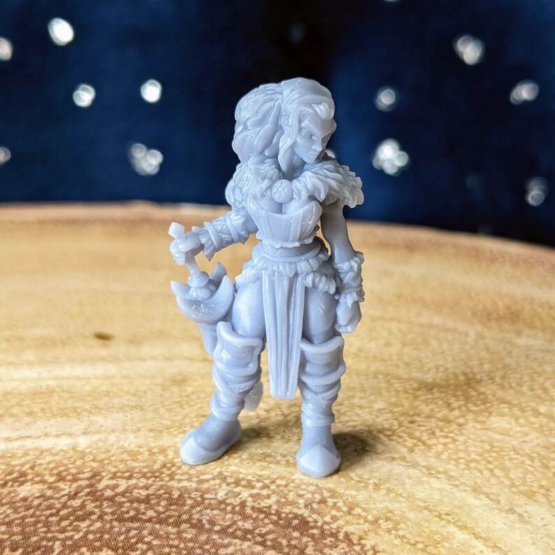 Female Goliath Barbarian 3D Resin Printed RPG Giantfolk - Etsy