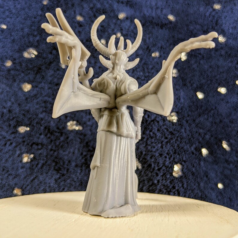 Asmodeus Miniature 3D Printed Tabletop Devil Awesome - Etsy