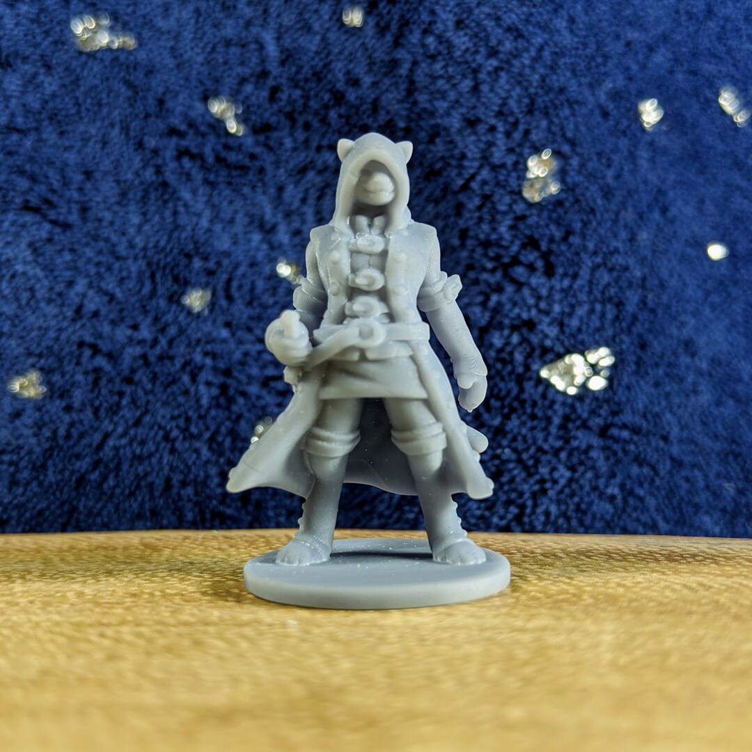 Catfolk Rogue Miniature: 3D Printed Tabaxi for D&D - Etsy