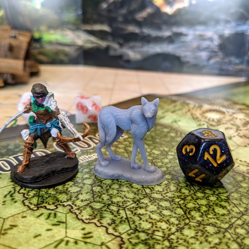 Maned Wolf Miniature 3D Printed Tabletop Companion Makes a | Etsy