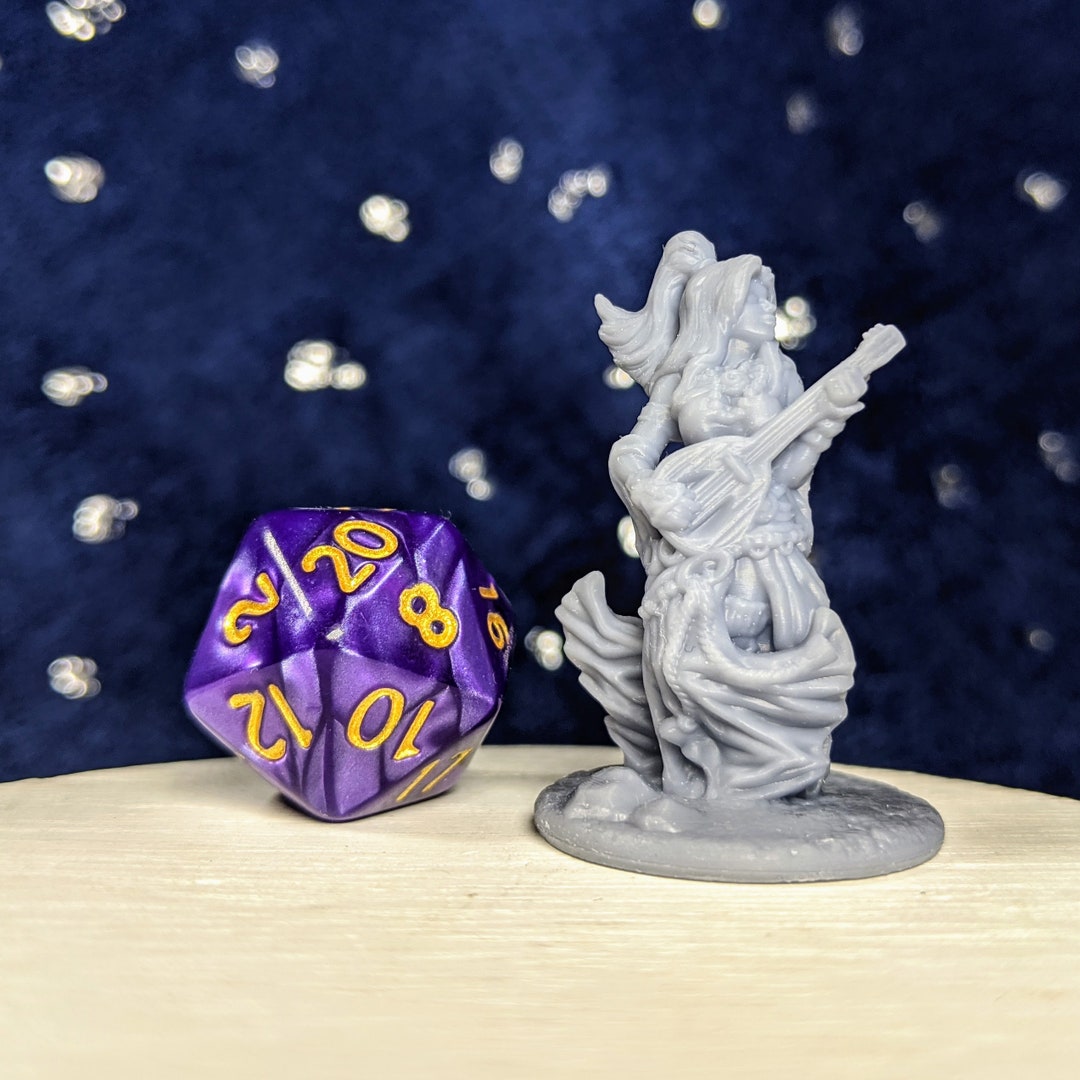 Resin Female Bard Miniature: Dungeons and Dragons, Tabletop RPG - Etsy