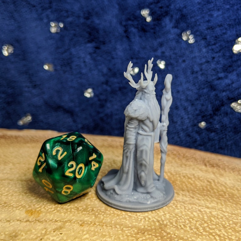 Elder Druid Miniature 3D Printed Tabletop Figure Great for - Etsy