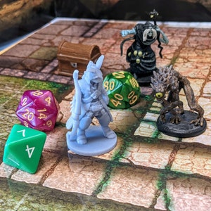 Rabbitfolk Archer Miniature 3D Printed Tabletop Ranger Great for D&D ...