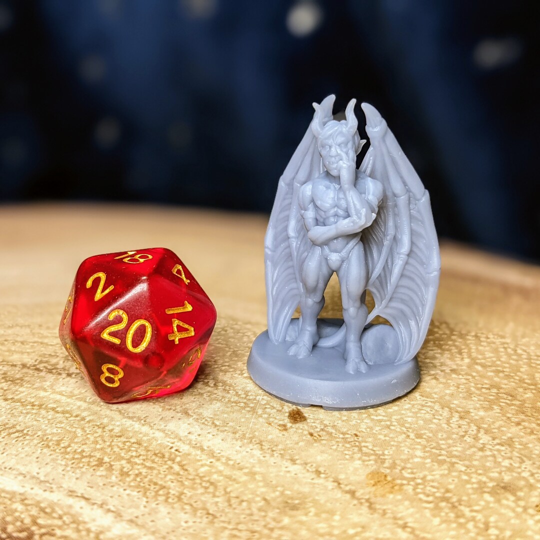 Incubus Miniature: 3D Printed Resin Tempter for D&D RPG - Etsy
