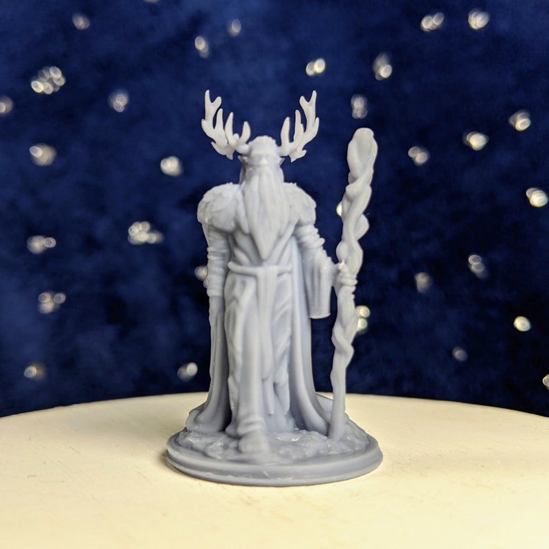 Elder Druid Miniature 3D Printed Tabletop Figure Great for | Etsy
