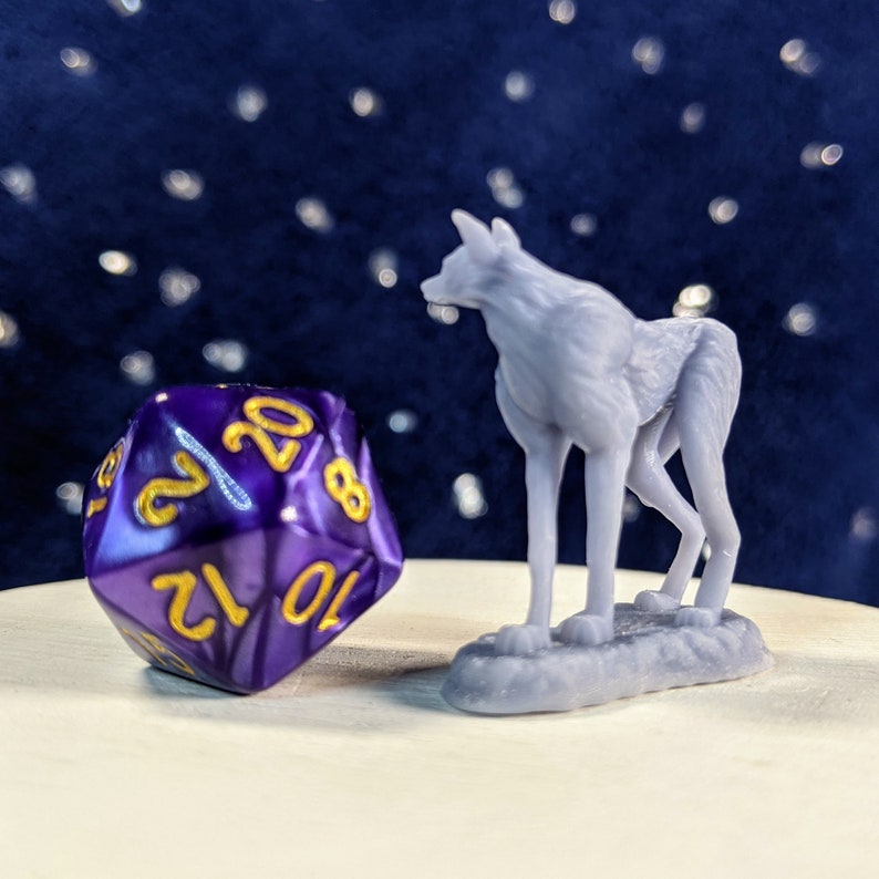 Maned Wolf Miniature 3D Printed Tabletop Companion Makes a | Etsy