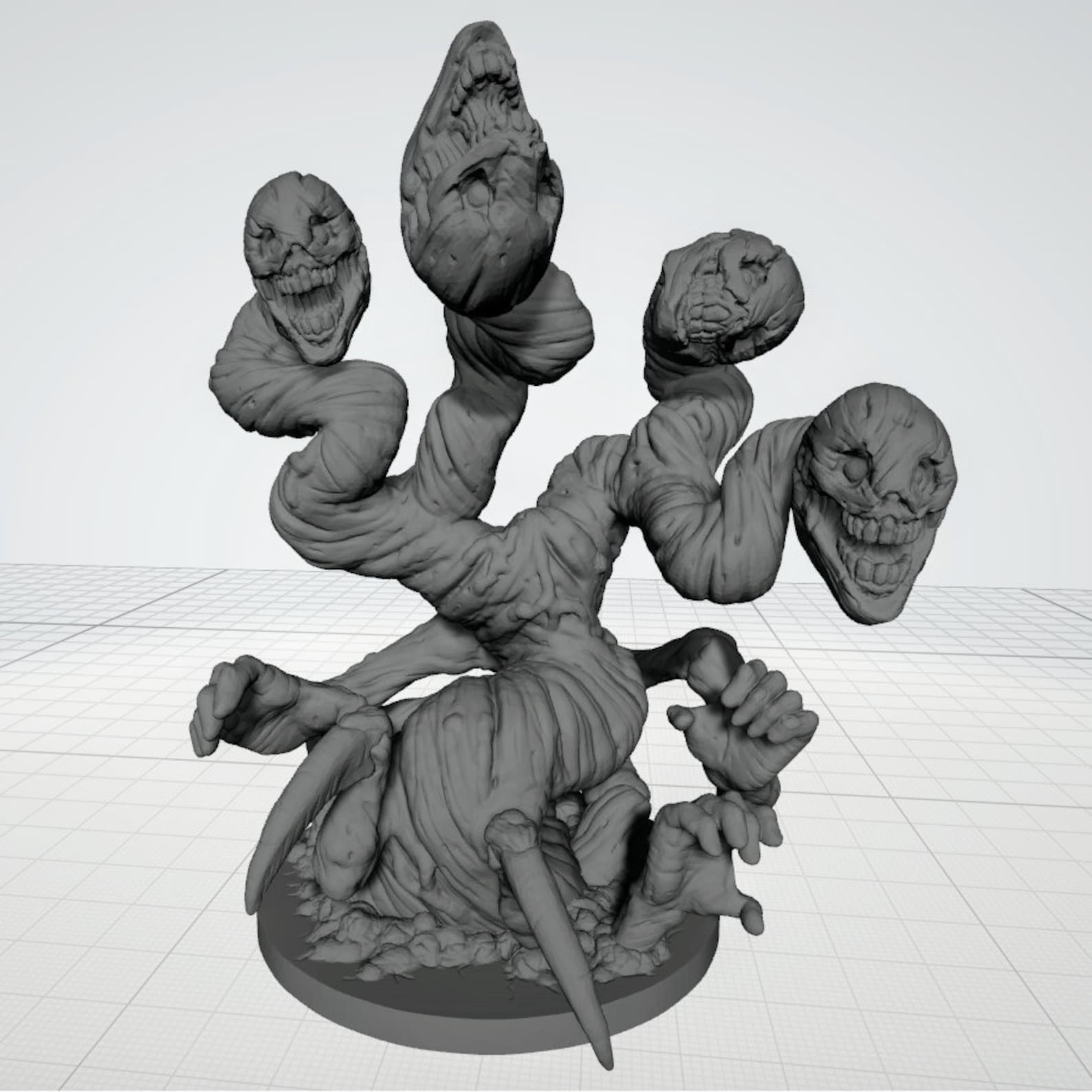 False Hydra 3D Printed Tabletop Monstrosity Perfect for - Etsy