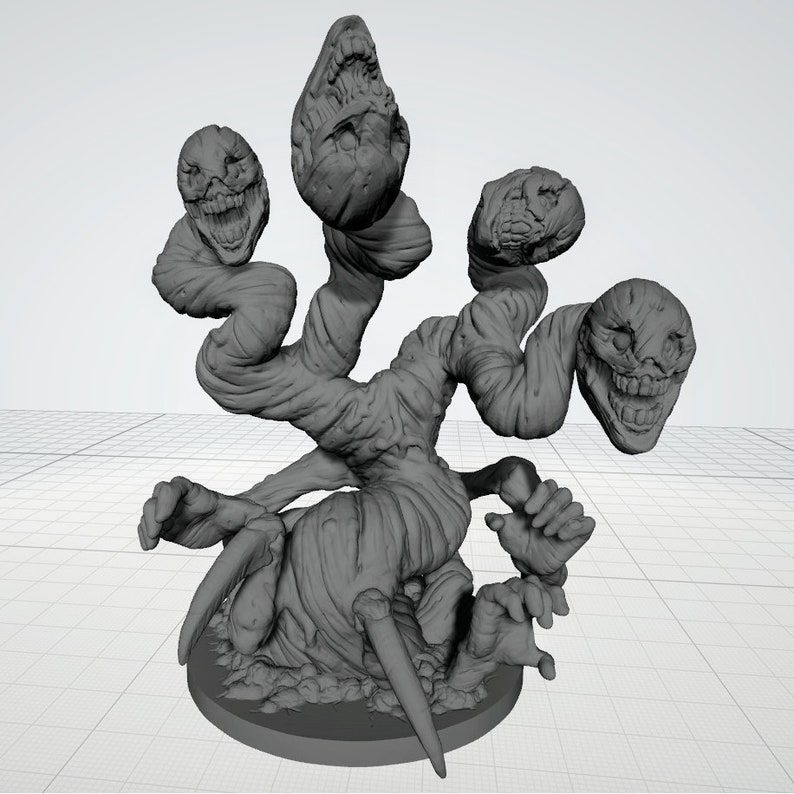 False Hydra 3D Printed Tabletop Monstrosity Perfect for - Etsy