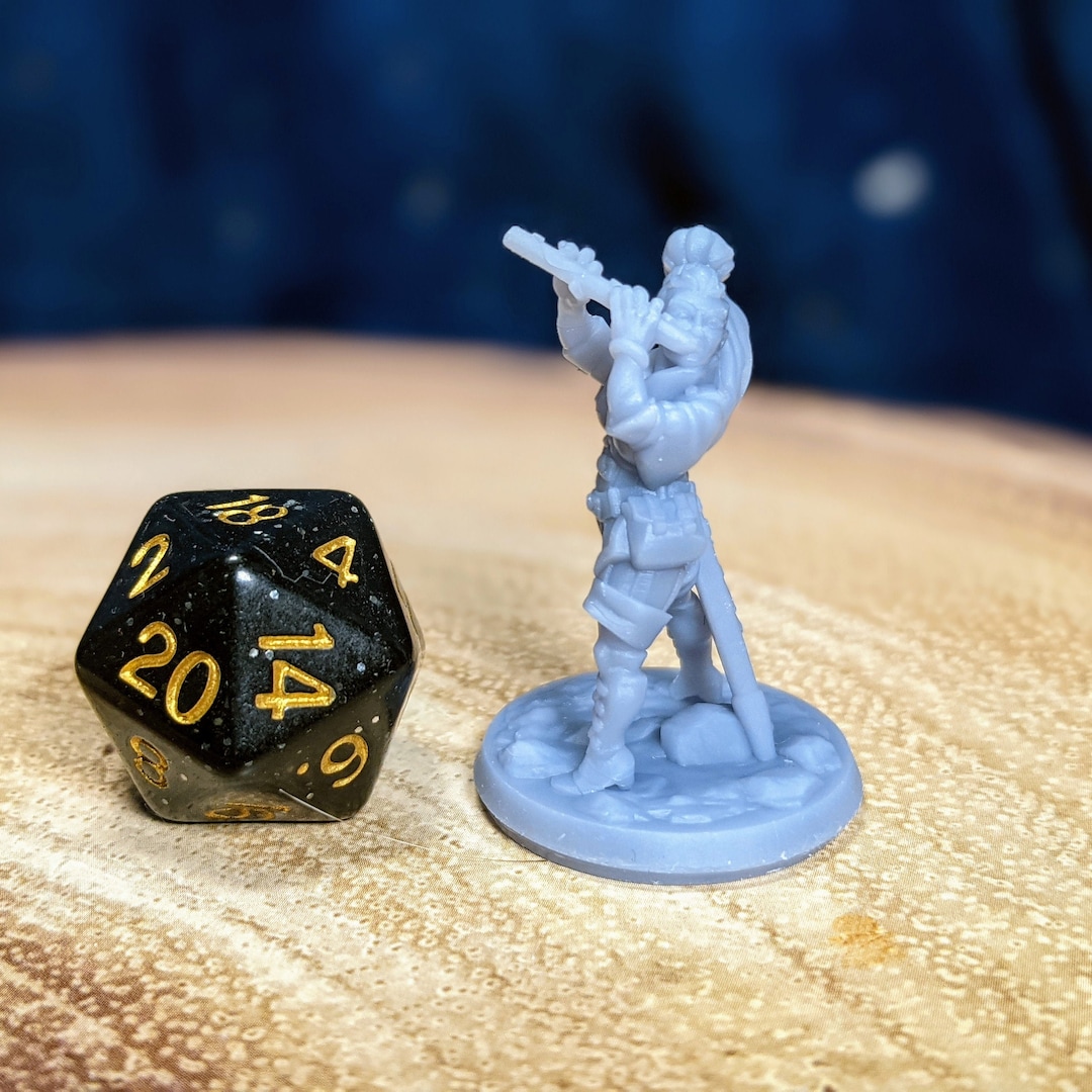 Resin Human Bard Miniature: 3D Printed Flautist for D&D - Etsy