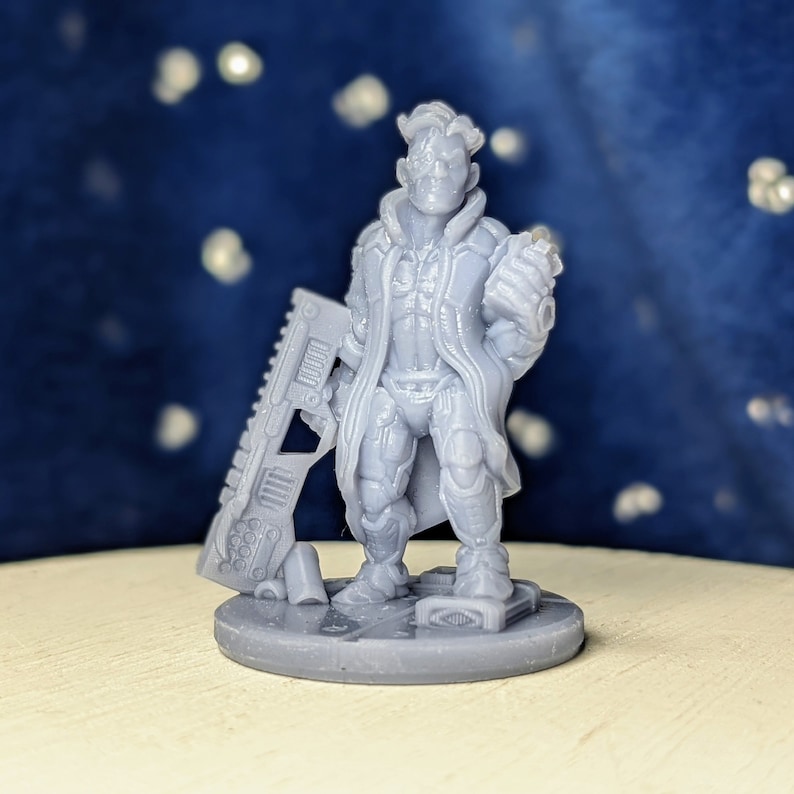 Cyborg Commando Miniature: 3D Printed Resin RPG Figurine - Etsy