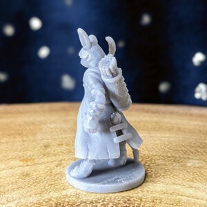 Rabbitfolk Archer Miniature 3D Printed Tabletop Ranger Great for D&D ...