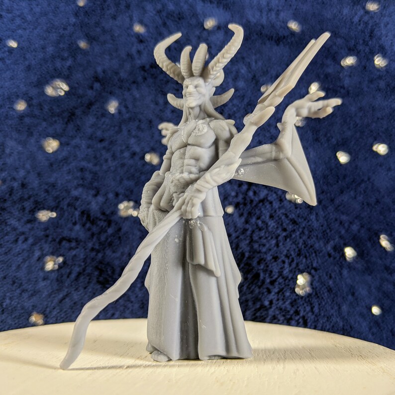 Asmodeus Miniature 3D Printed Tabletop Devil Awesome - Etsy
