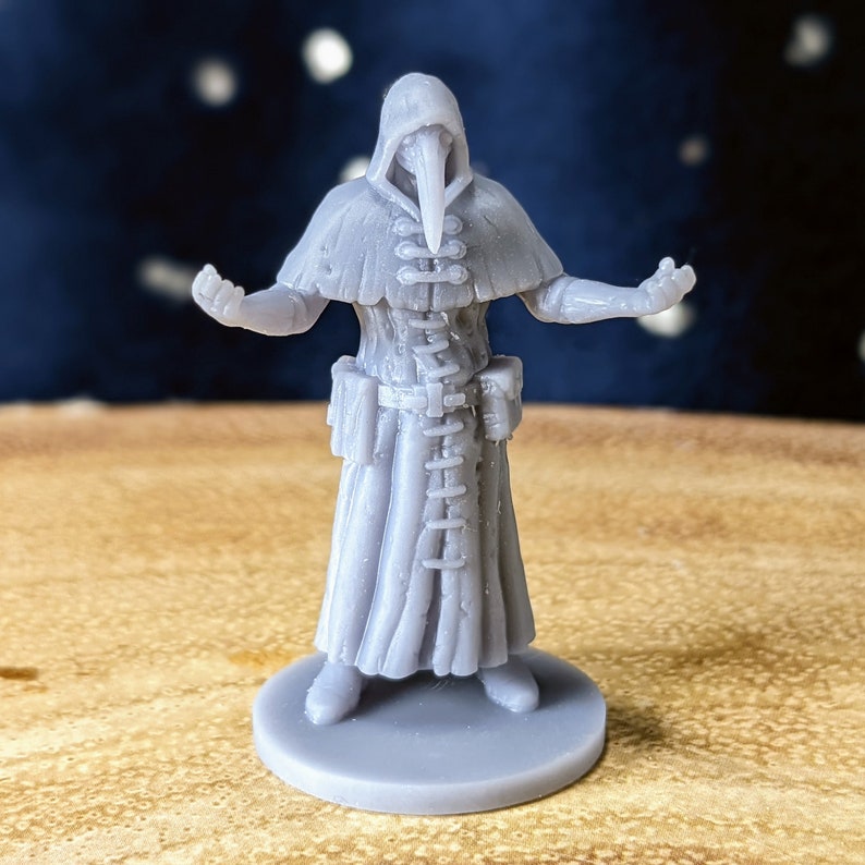 Plague Doctor Miniature 3D Printed Tabletop Medic Great - Etsy Canada
