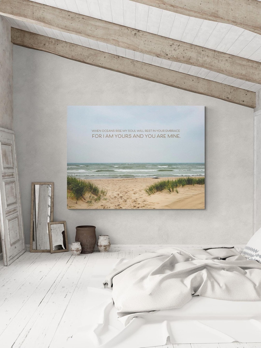 When Oceans Rise Scripture Wall Art Beach Lake Photography for ...