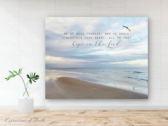 Hope in the Lord Scripture Wall Art Bible Verse Wood Wall | Etsy