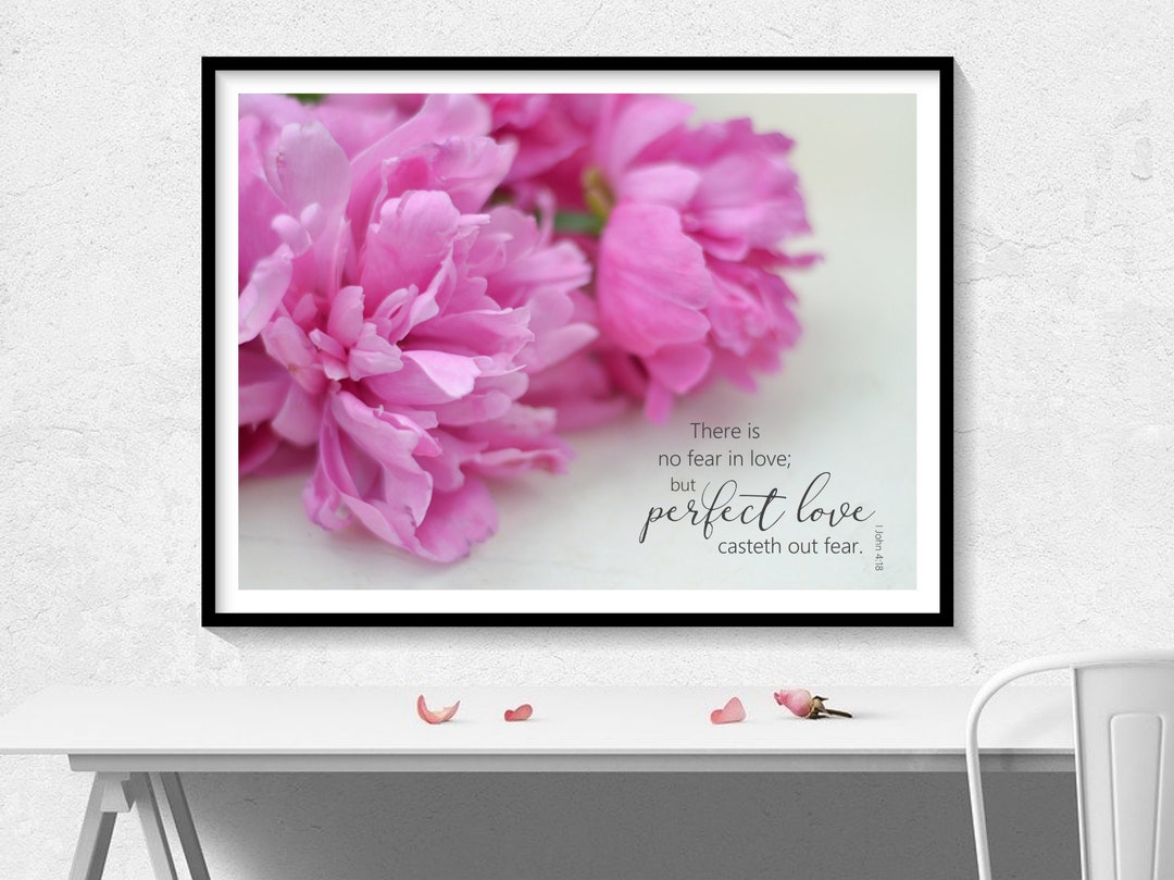 Perfect Love Scripture Wall Art, Christian Wall Art Canvas, Print ...