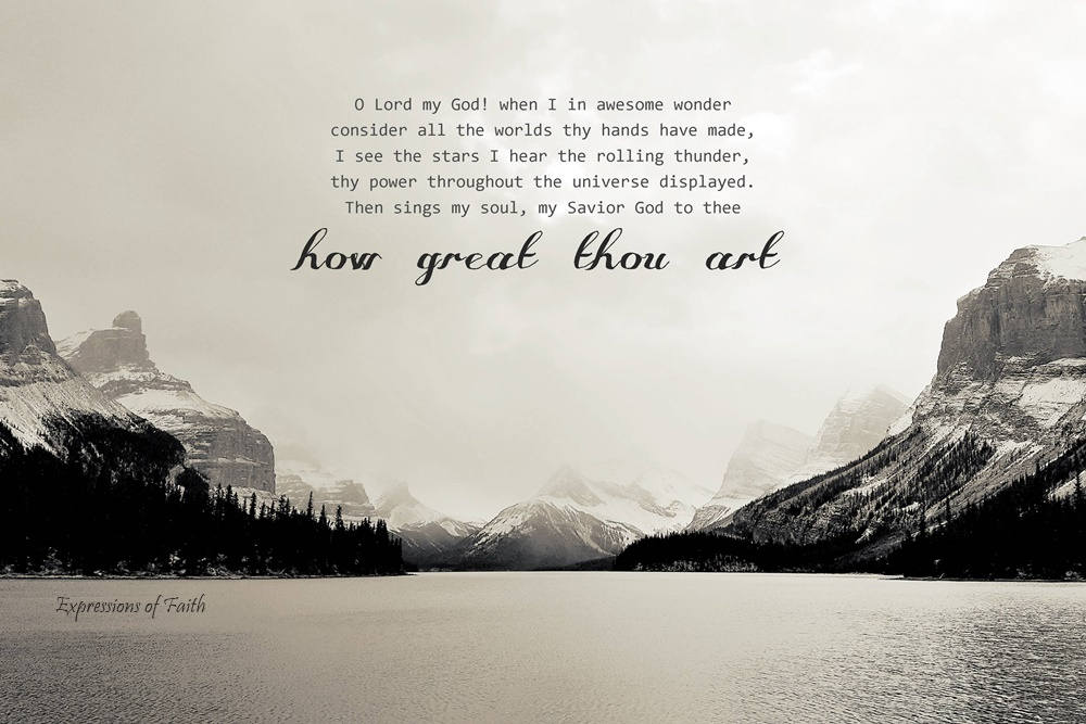 How Great Thou Art, Scripture Wall Art Canvas Print, Canvas or Plaque ...