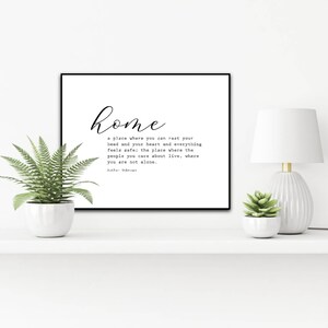 Home Definition Inspirational Wall Art Printable Instant - Etsy