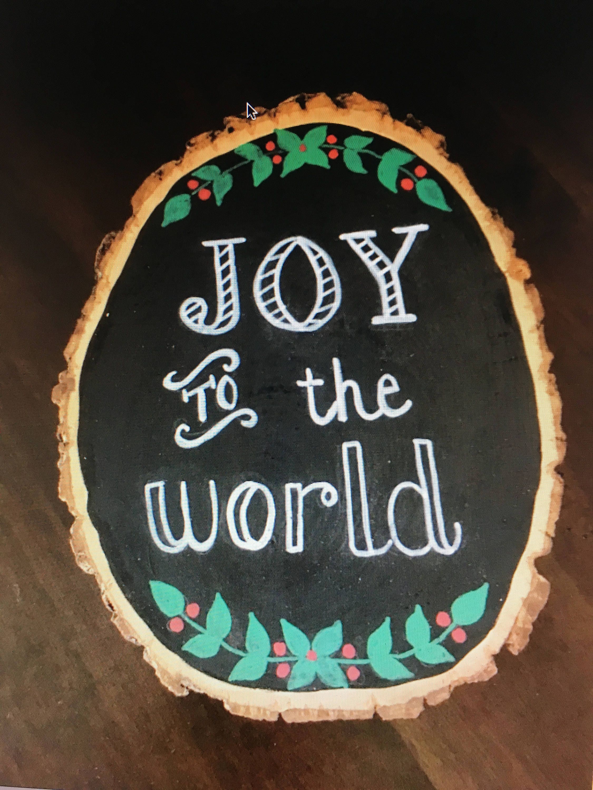 Custom Holiday & Christmas Signs - Chalkboard Wood Slices - Send Me ...
