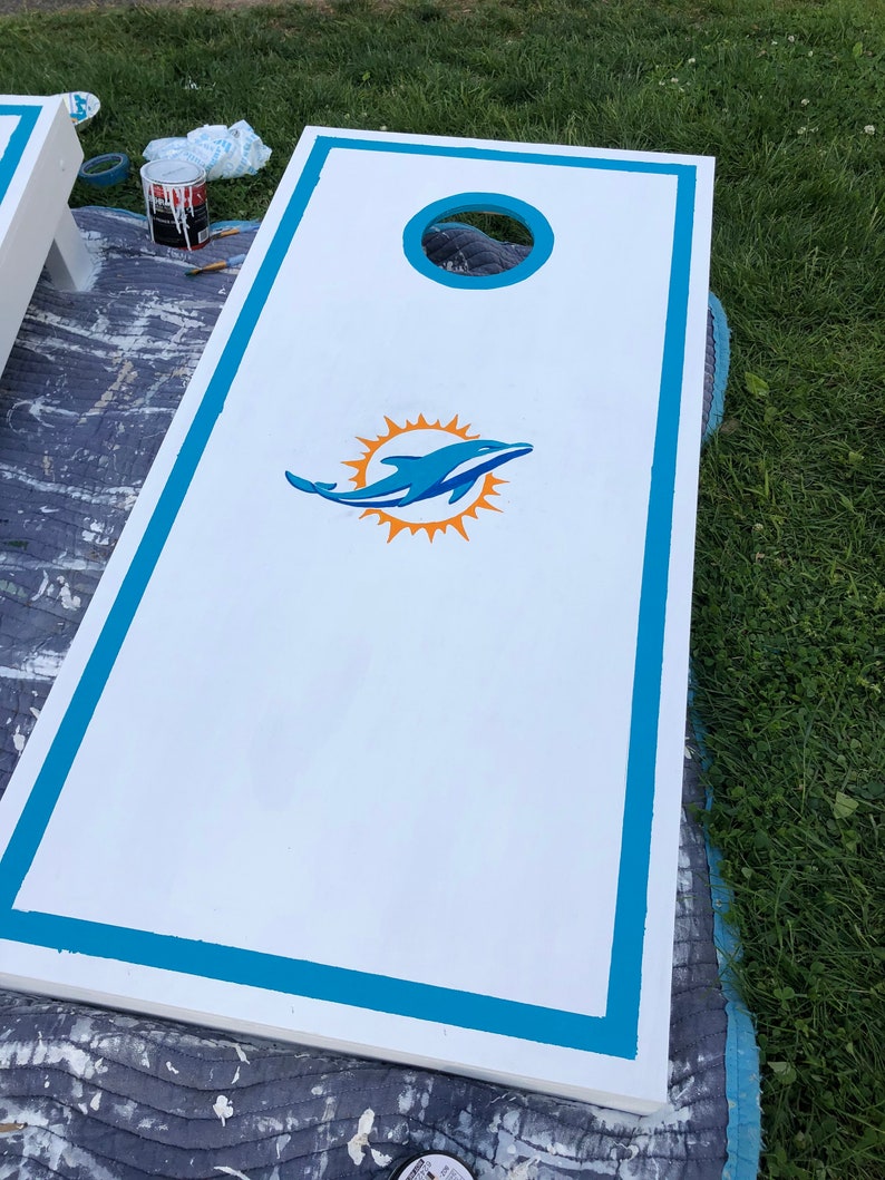 Custom Painted Logo Cornhole Boards - Etsy