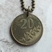 GREECE 2000 GREEK Eaahnikh Ahmokpatia Coin Pendent on a 24 Inch Chain ...
