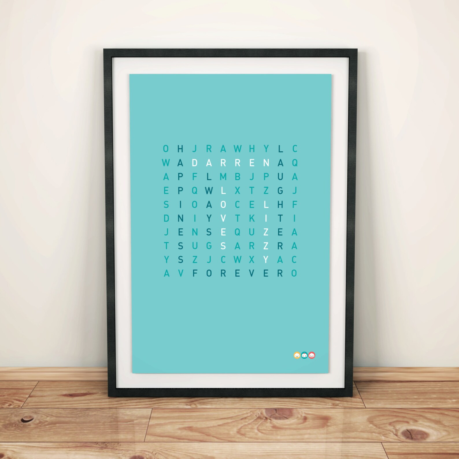 Wordsearch Poster / Art Frame / Card Personalised Gift - Etsy