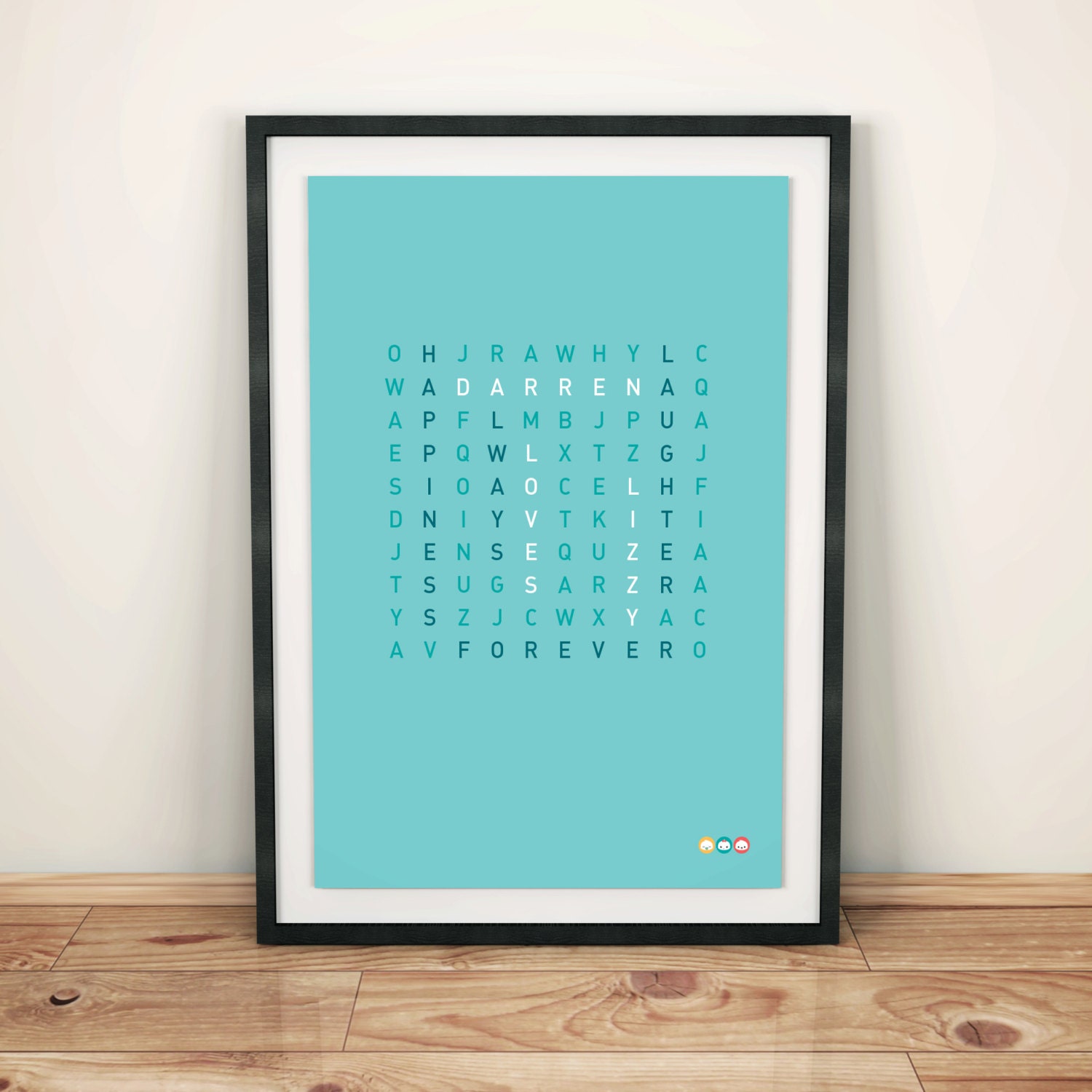 Wordsearch Poster / Art Frame / Card Personalised Gift - Etsy