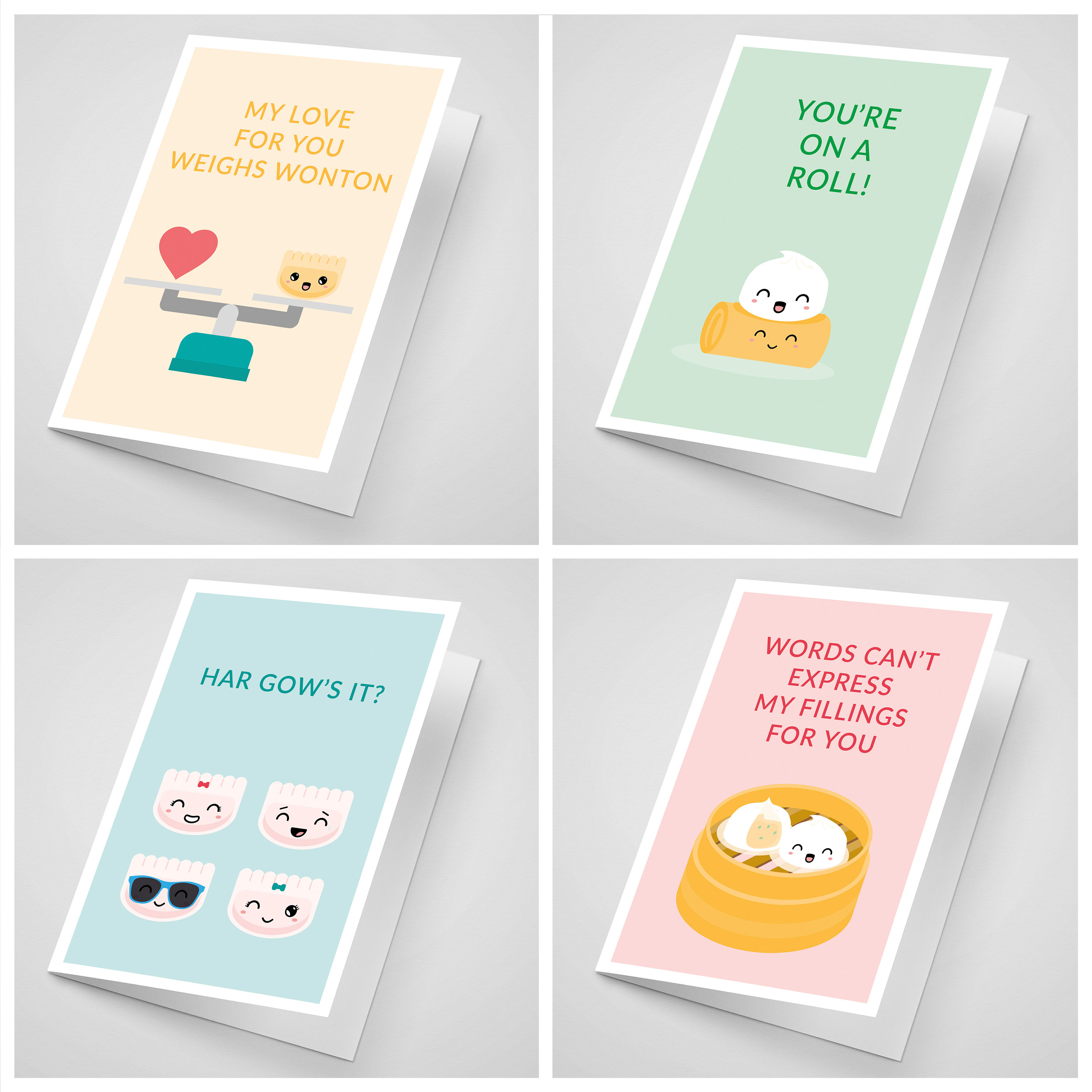 Dim Sum Pun Card - Friend Card - Funny - Yum Cha - Etsy