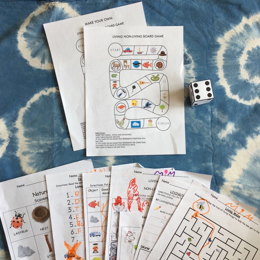 Living/non-living Science Packet, Preschool, Kindergarten, First Grade ...