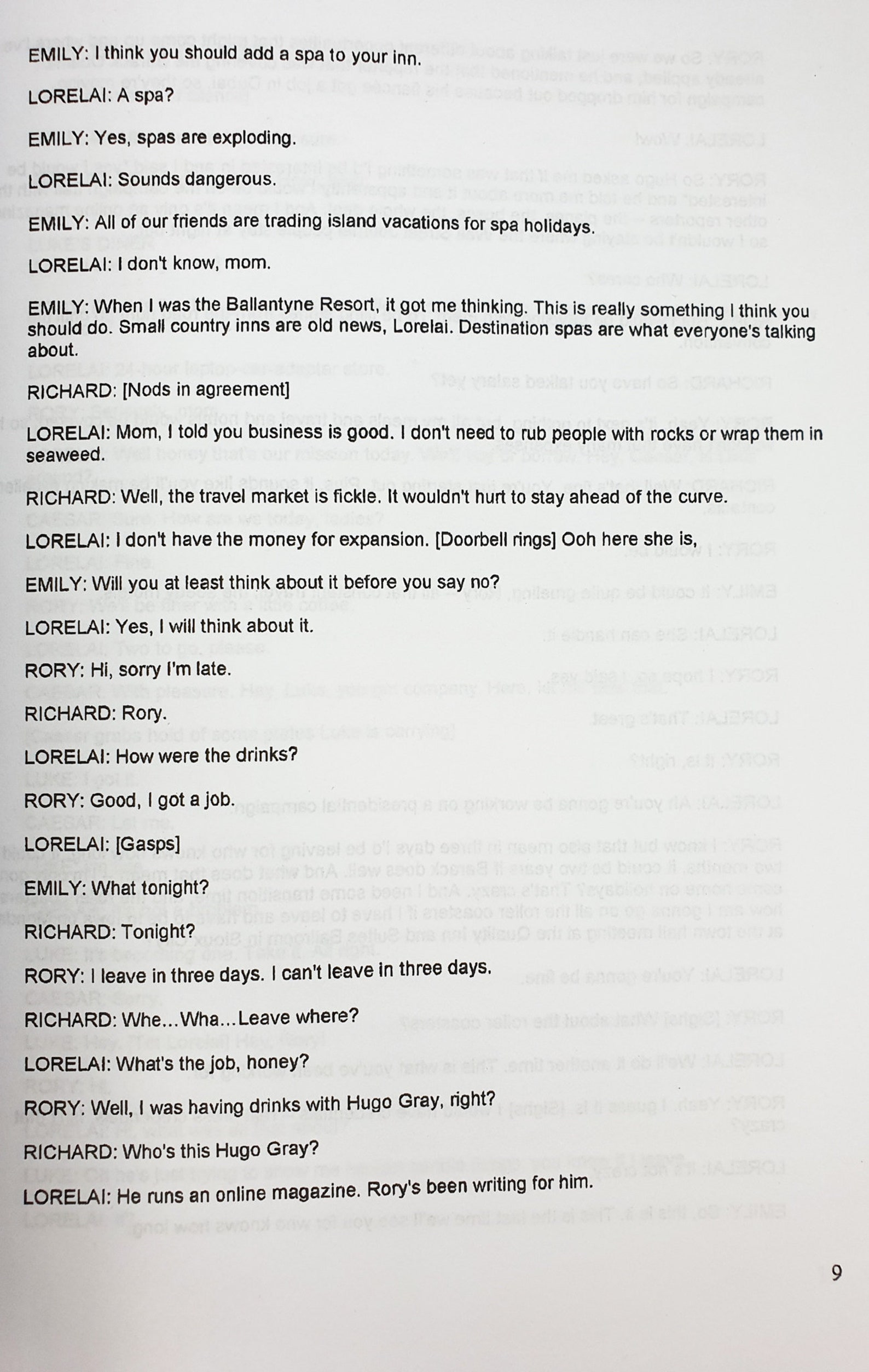 Gilmore Girls TV Script Screenplay Signatures Autograph | Etsy