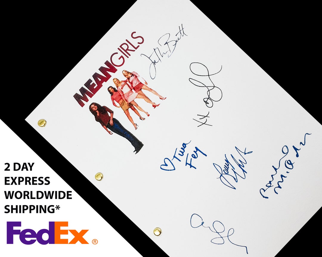 Mean Girls Film Movie Script With Signatures Autograph Reprint Lindsay ...