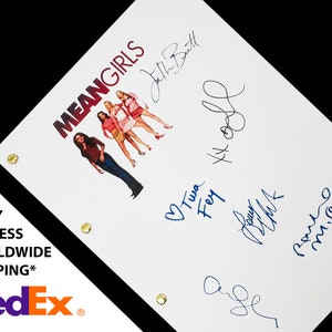 Mean Girls Film Movie Script With Signatures Autograph Reprint Lindsay ...