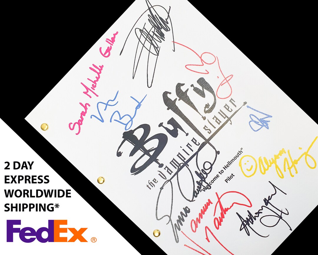 Buffy the Vampire Slayer TV Script, Screenplay With Signatures ...