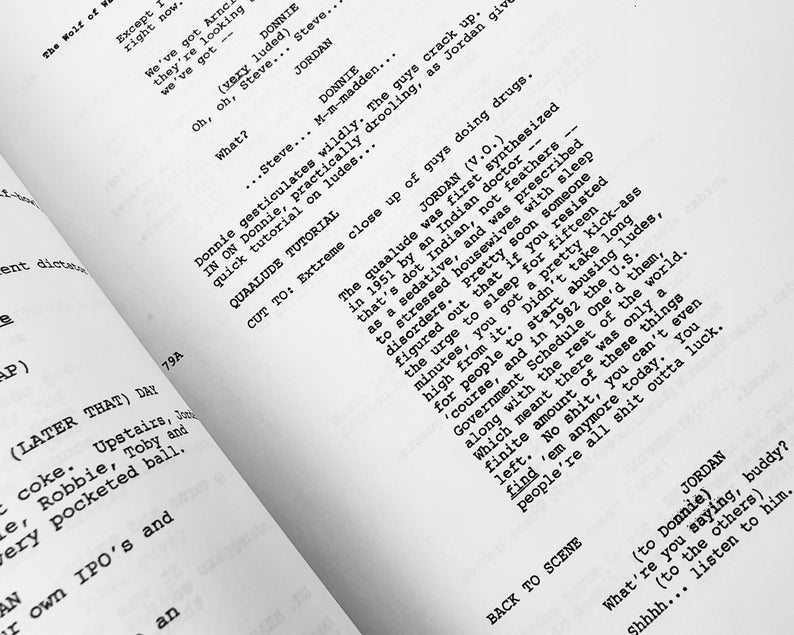 The Wolf of Wall Street Movie Film Script With Signatures - Etsy UK