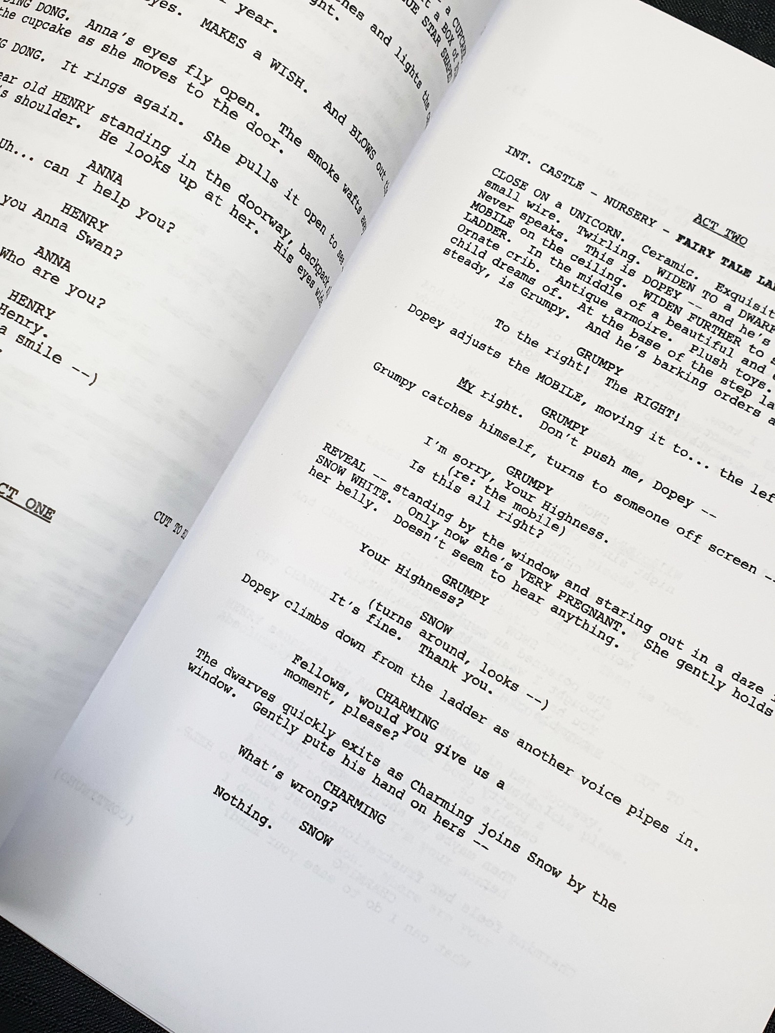 Once Upon a Time TV Script Screenplay With Signatures | Etsy