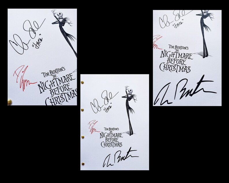 The Nightmare Before Christmas Film Script Screenplay Movie | Etsy