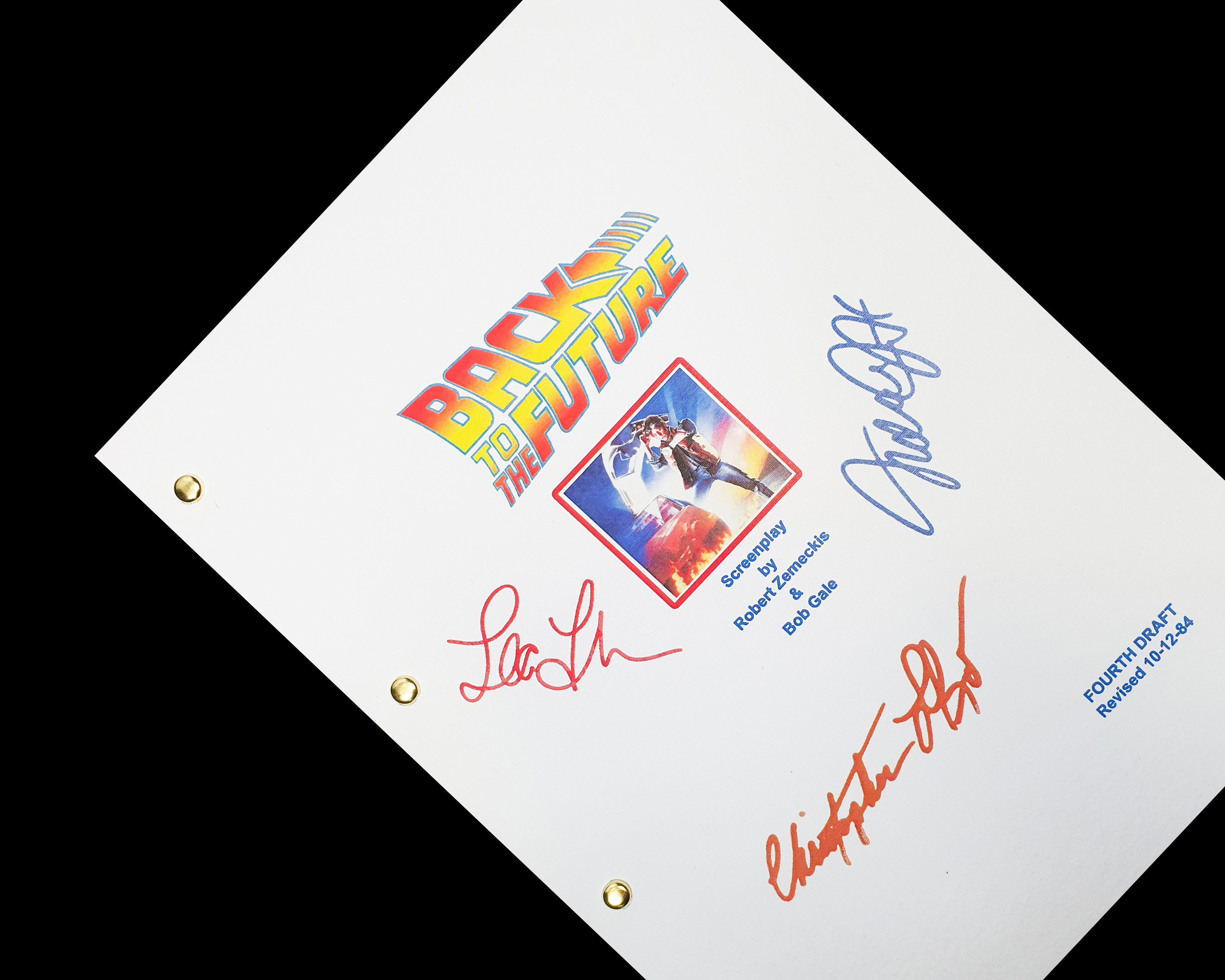 Back to the Future Film Movie Script Screenplay with | Etsy