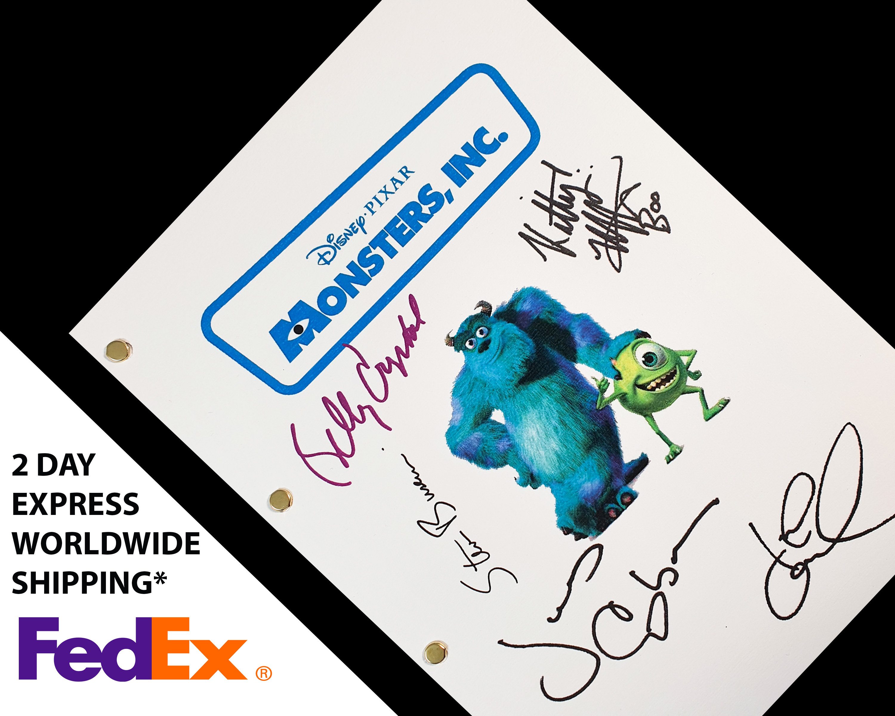 Monsters Inc Movie Script With Signatures Autographs Reprint - Etsy UK