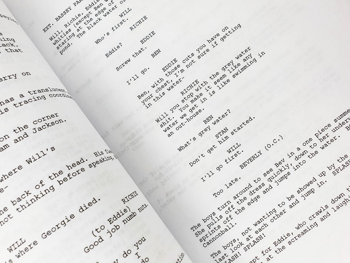 Stephen King's IT Movie Script Screenplay Signature | Etsy