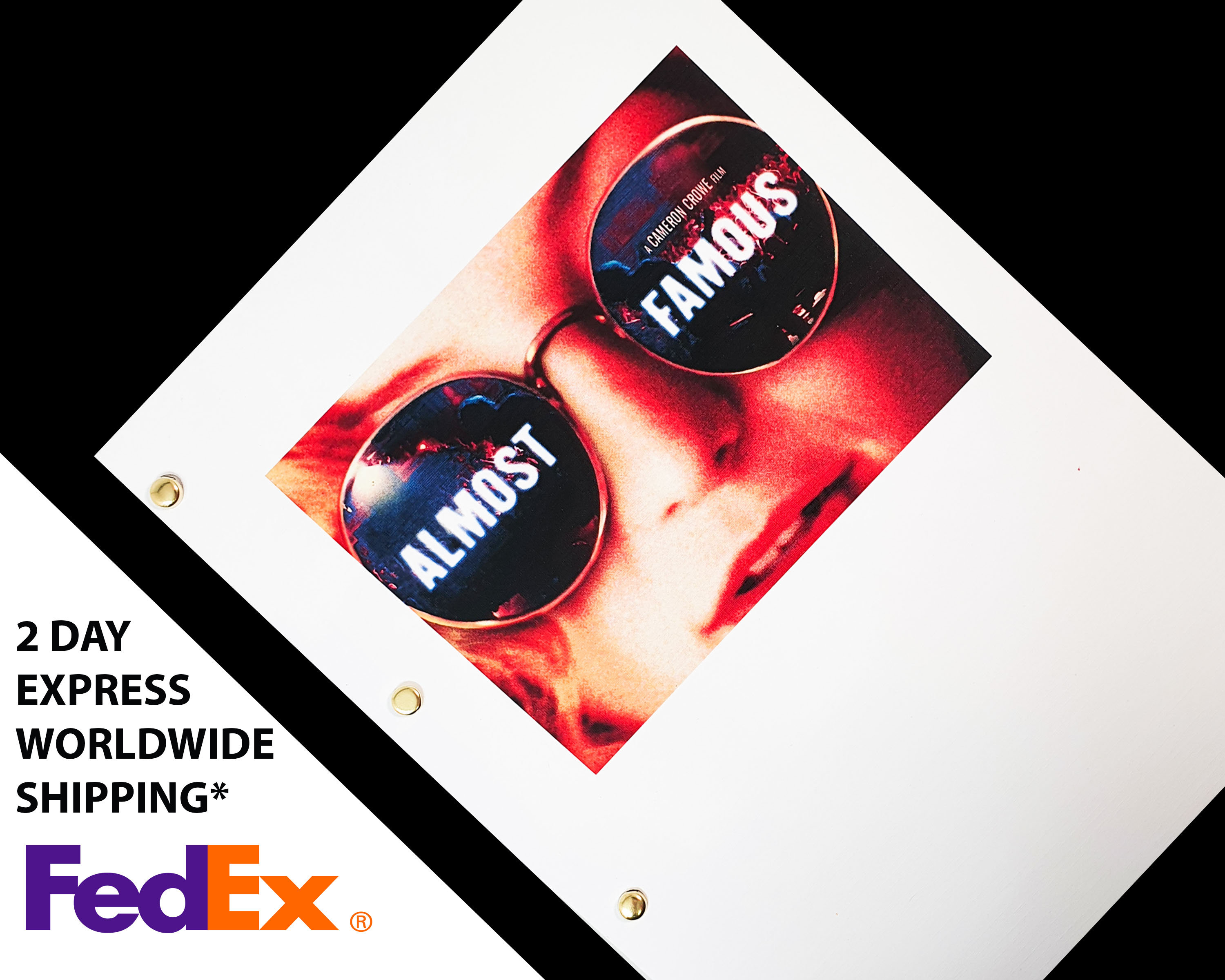 Almost Famous Movie Film Script Screenplay Kate Hudson Billy | Etsy