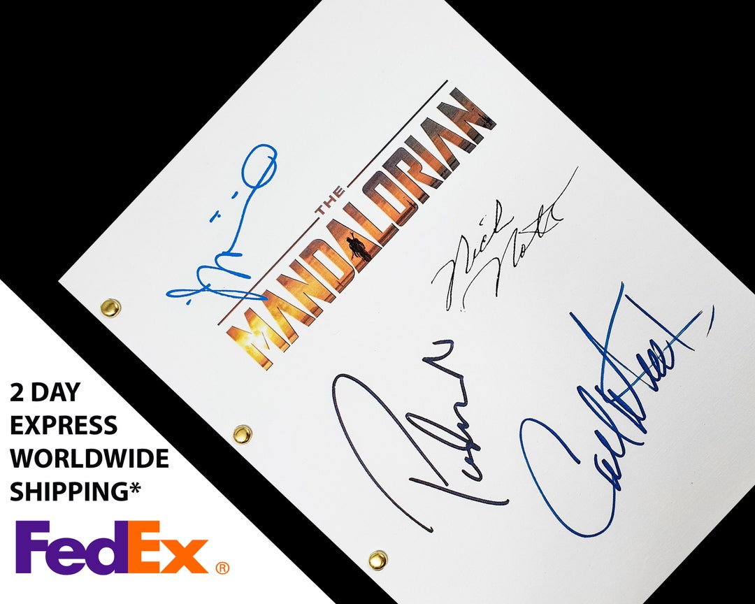 The Mandalorian TV Film Script Screenplay With Signatures Autograph ...