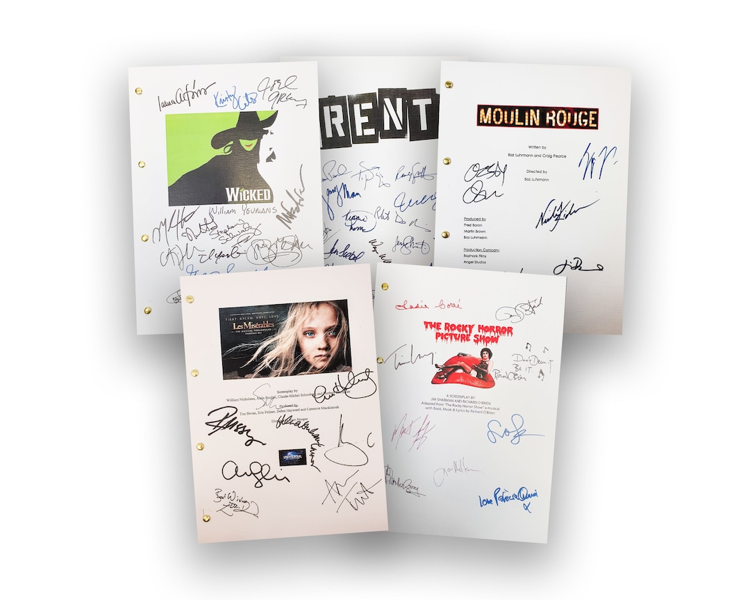 The Classic Musical Collection Movie Scripts Screenplay Signatures Autograph Reprints Rocky ...